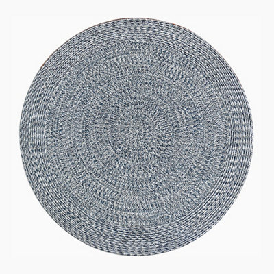 Apollo 270cm Round Indoor and Outdoor Rug in Prussian Blue