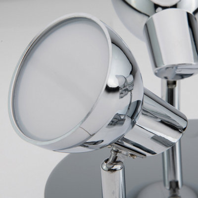 Apollo Spotlight Polished Chrome Integrated 5W LED 3-Plate Triple ...