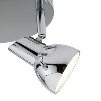 Apollo Spotlight Polished Chrome Integrated 5W LED 3-Plate Triple ...