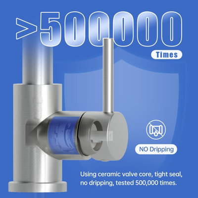 Appaso Kitchen Sink Mixer Tap with Pull Down Sprayer, Commercial ...