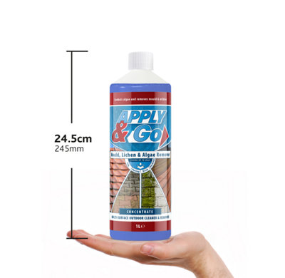 Apply & Go Patio & Decking Cleaner - 1L Concentrated Outdoor Mould ...