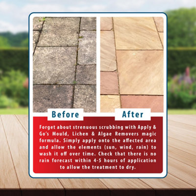 Apply & Go Patio & Decking Cleaner - 5L Concentrated Outdoor Mould ...