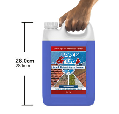 Apply & Go Patio & Decking Cleaner - 5L Concentrated Outdoor Mould ...