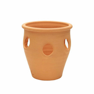 APTA Terracotta Herb Planter 36cm Durable Outdoor Garden Pot