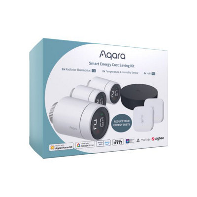 Aqara Smart Energy Cost Saving Kit, Complete Zigbee Smart Heating ...
