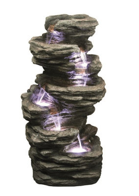 Aqua Creations 6 Fall Slate Solar Water Feature