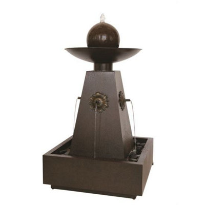 Aqua Creations Hamac Marino Zinc Metal Solar Water Feature