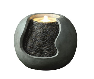 Aqua Creations Hatfield Open Sphere Mains Plugin Powered Water Feature ...