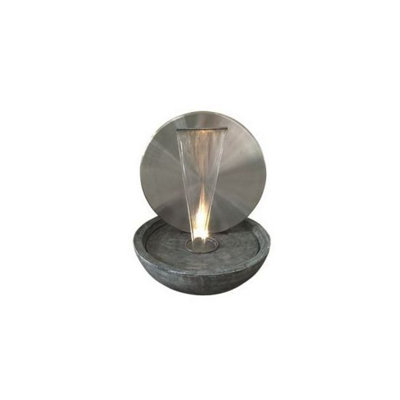 Aqua Creations Kerala Stainless Steel Mains Plugin Powered Water Feature