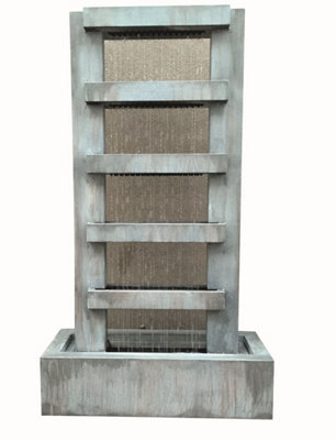 Buy Aqua Creations Savona Zinc Metal (Rain Effect) Mains Plugin Powered ...