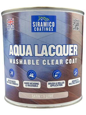Buy Aqua Lacquer - Clear Satin - Waterbased lacquer, low toxicity and ...