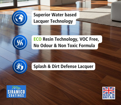 Aqua Lacquer - Clear Satin - Waterbased lacquer, low toxicity and no odour