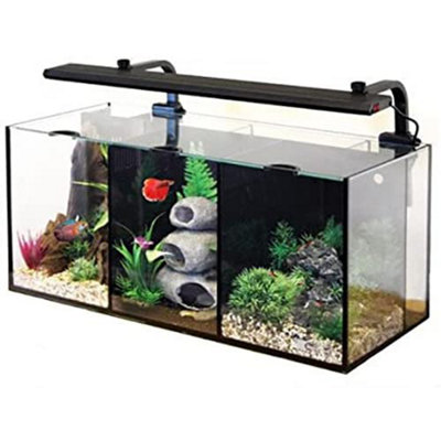 AQUA ONE BETTA TRIO GLASS AQUARIUM 32L THREE FISH TANKS IN ONE