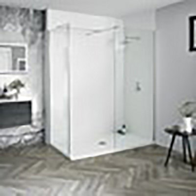 Aquadart Wetroom Shower Screen 800mm - Clear 8mm Glass
