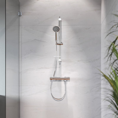 Aqualisa MD110S Midas 110 Thermostatic Bar Valve Mixer Shower Chrome
