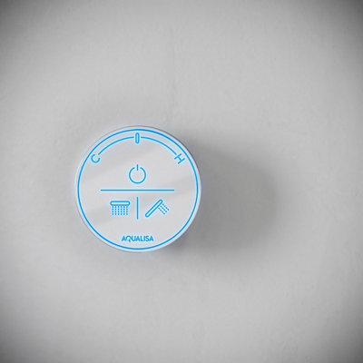 Aqualisa Smart Glo Dual Ceiling Fed Concealed Digital Shower (HP/Combi)