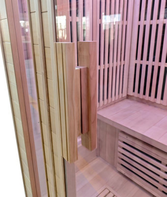 Aqualusso 3 Person Far Home Infrared Sauna 1500mm x 1050mm Carbon ...