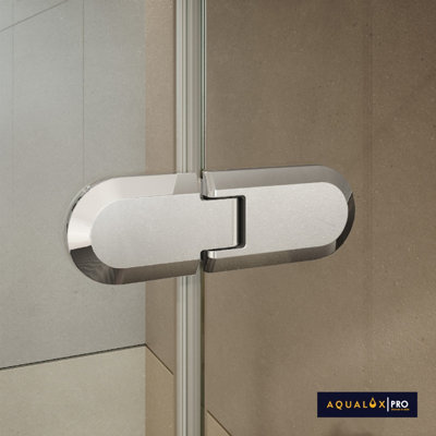 Aqualux Pro Frameless Wetroom Glass Panel Right Hand