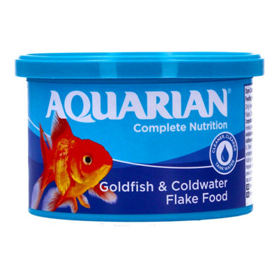 AQUARIAN GOLDFISH FLAKE FOOD 50G FISH TANK AQUARIUM FLAKES