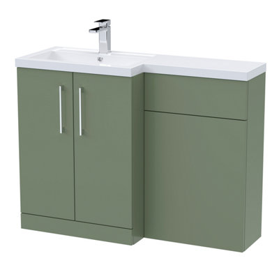 Aquarius Brisbane 1100mm 2 Door Vanity Toilet WC Unit Combination Unit ...