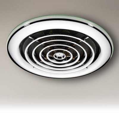 Aquarius Hurricane Inline Fan Chrome AQ336T | DIY at B&Q