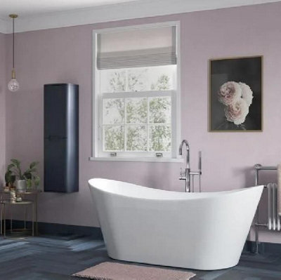 Aquarius Luxor Freestanding Luxury Double Ended Slipper Bath 1700mm x ...