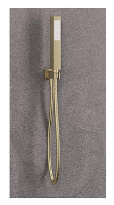 Aquarius Modern Square Wall Mounted Shower Kit with Outlet and Hose ...
