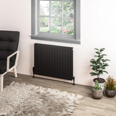 Aquarius Type 11 Compact Panel Radiator 600 x 800 Matt Black AQ250072