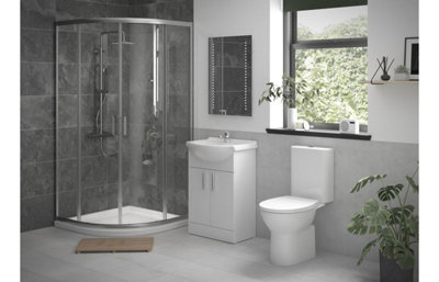 Aquarius Urbano Complete Vanity Shower Suite (with 900mm Quadrant ...