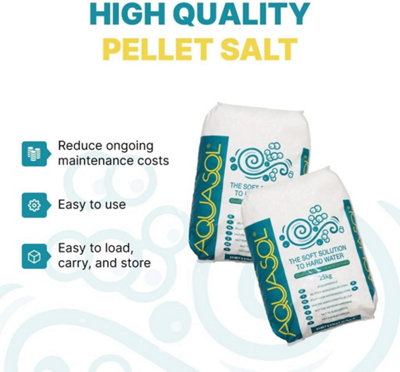 AQUASOL WATER SOFTENER SALT TABLETS 25KG X 4 BAGS - 100% MADE FROM ...