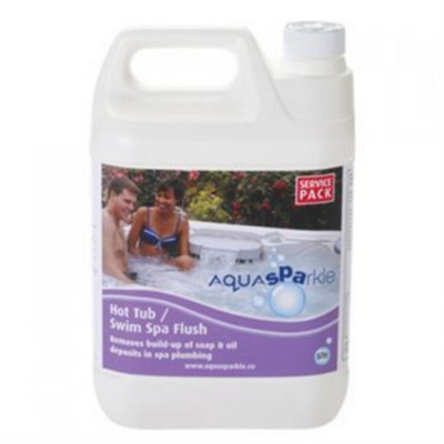 AquaSPArkle Service Pack Hot Tub Flush 4 X 5 litre jacuzzi cleaner