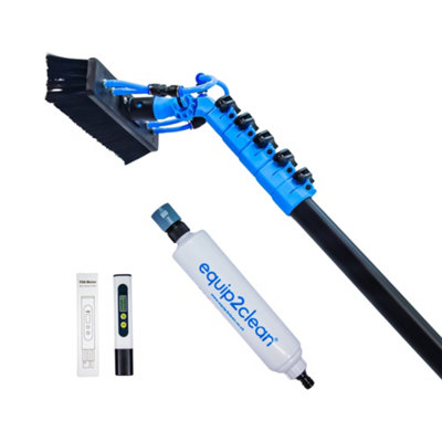 Aquaspray Bundle Kit - 25ft Water-fed Telescopic Window Cleaning Pole ...