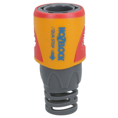 Aquastop Plus Connector 12.5mm 15mm Hose Pipe Garden Watering Fitting 2pc