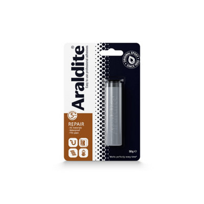ARALDITE REPAIR PUTTY ADHESIVE FILLS GAPS ALL MATERIALS WATERPROOF DIY ...