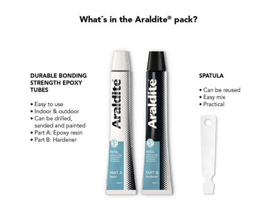 Araldite Steel Metal Epoxy Power Adhesives Glue Bond Repair DIY 2x 15mL ...