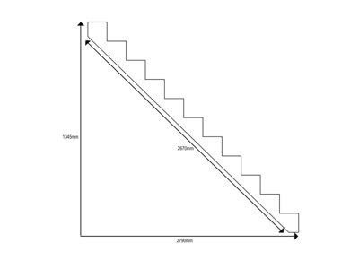 Arbor Garden Solutions decking step kit, raised garden stairs (11 steps ...