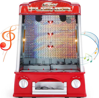 Arcade Coin Pusher Game Machine Novelty Battery Powered Light Sound ...