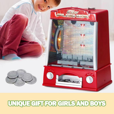 Arcade Coin Pusher Game Machine Novelty Battery Powered Light Sound ...