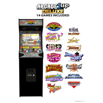 Arcade1up - Street Fighter Deluxe 14-In-1 Wifi Enabled Arcade Machine