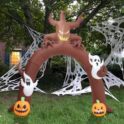 Arch Ghost Pumpkins Outdoor Halloween Inflatable Towers Yard Decoration ...