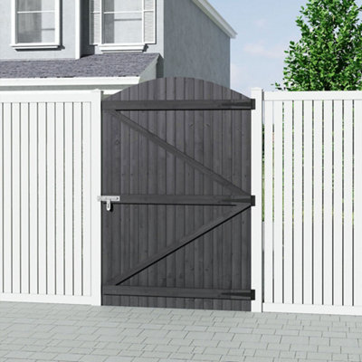 Arch Top Gate Kit Semi Braced with Latch & Anti Sag Support 105cm W x ...