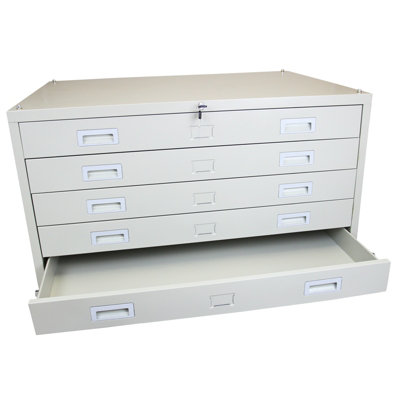Architects Drawers A1 Artist Studio Lockable Metal File Cabinet