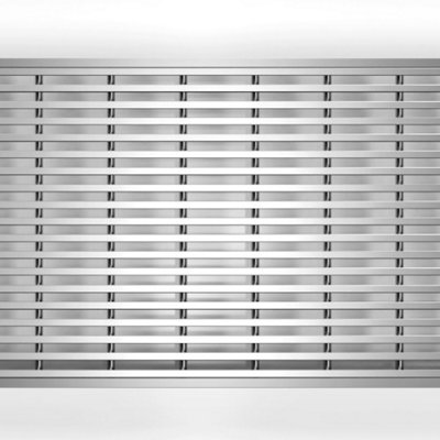 Architectural Channel Drain Kit, 1000mm L x 74mm W x 27mm D, 316 Marine ...