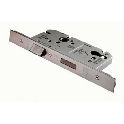Architectural DIN Euro Profile Sashlock Square Forend Satin Stainless ...