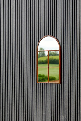 Archway Outdoor Mirror Natural Rust H90cm W50cm