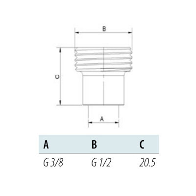 Arco 1/2x3/8 Inch Pipe Thread Reduction Male x Female Adaptor Fittings ...