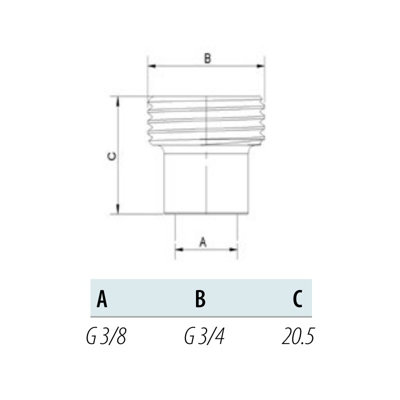 Arco 3/4x3/8 Inch Pipe Thread Reduction Male x Female Adaptor Fittings ...