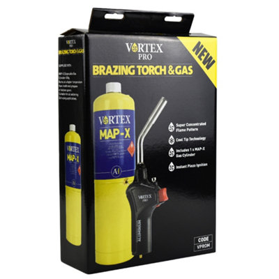Arctic Hayes Vortex Pro Gas Torch + Mapp Gas, VPROM