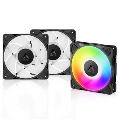 Arctic P 12 Pro A-rgb - 3 Pack - Powerful Fan, 120 mm Pwm with Y-Cable ...