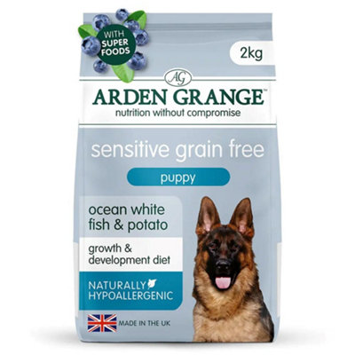 Arden Grange Sensitive Pup/jnr Ocean White Fish & Pot 2kg | DIY at B&Q